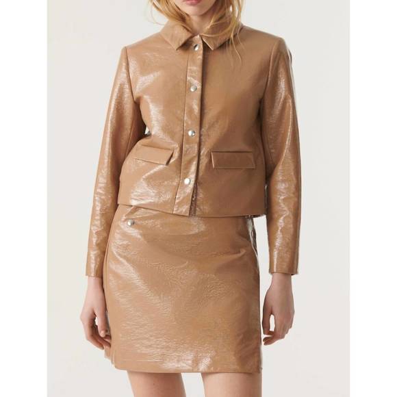 ba&sh | Jackets & Coats | New Bash Moma Jacket In Noisette | Poshmark